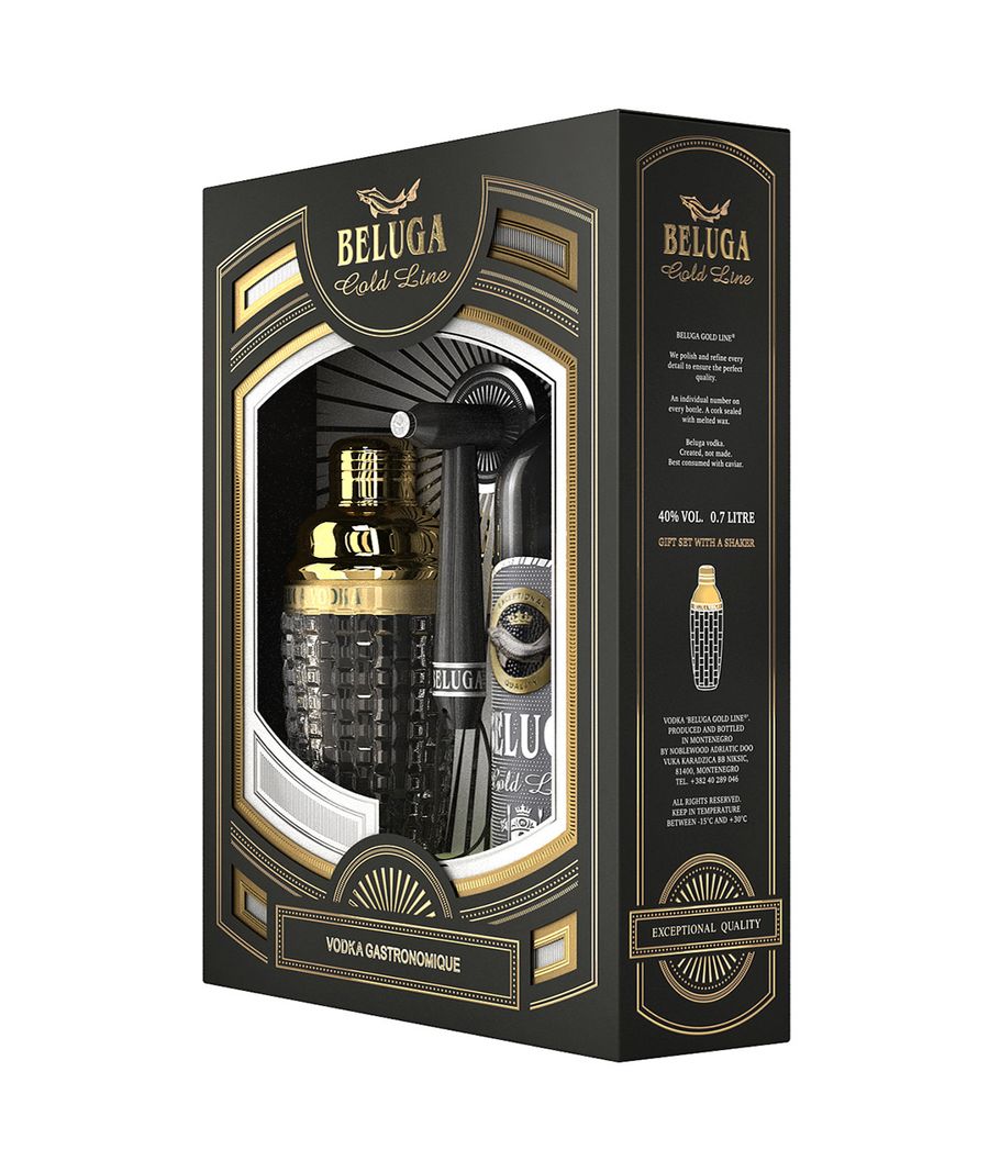 Vodka Beluga Gold Line Shaker Gift Box 0.7 l skladem | Warehouse #1