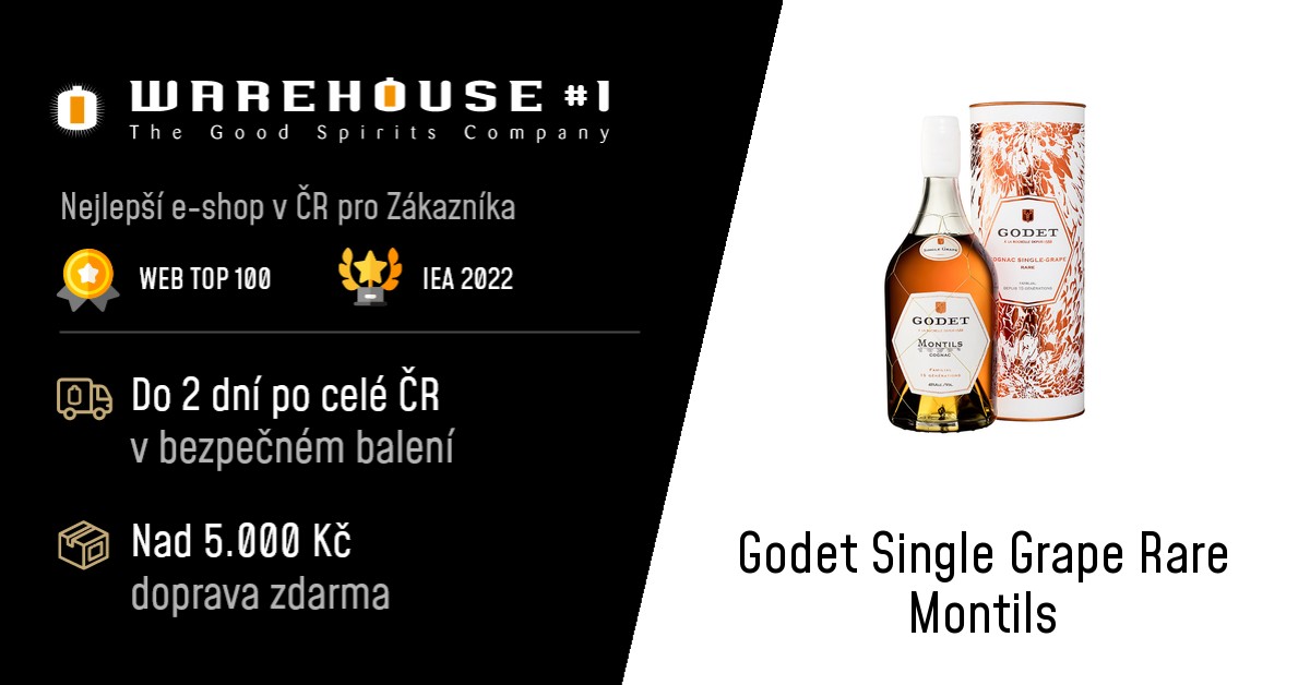 Cognac Godet Single Grape Rare Montils 0.7 l skladem | Warehouse #1