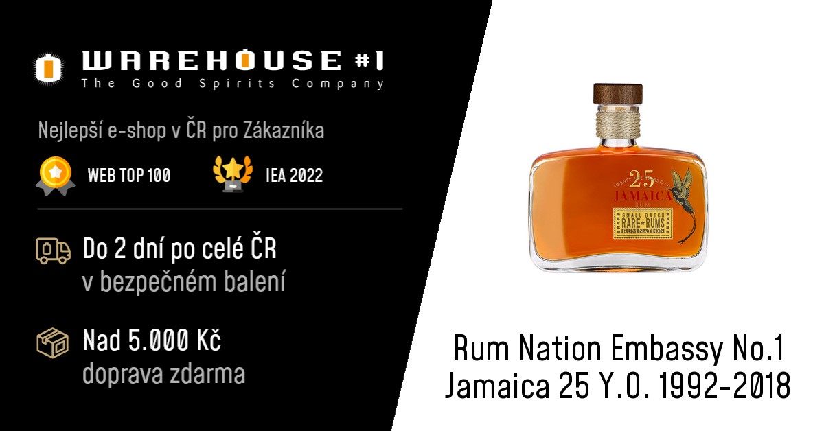 Rum Rum Nation Embassy No.1 Jamaica 25 Y.O. 1992-2018 0.5 l | Warehouse #1