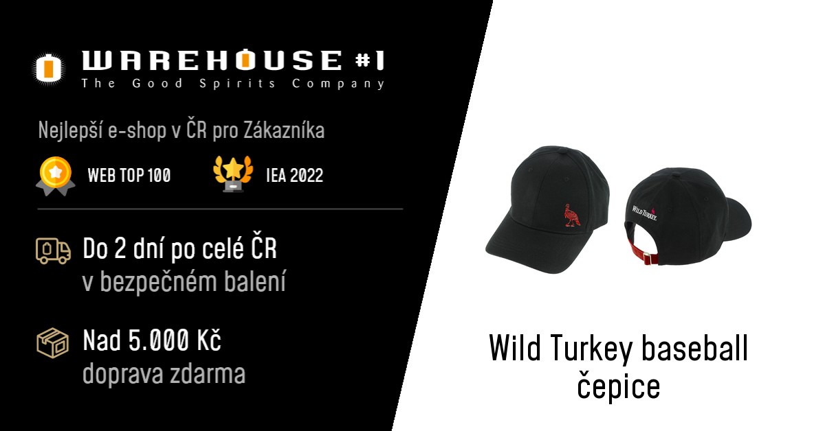Bonusové produkty Wild Turkey baseball čepice skladem | Warehouse #1
